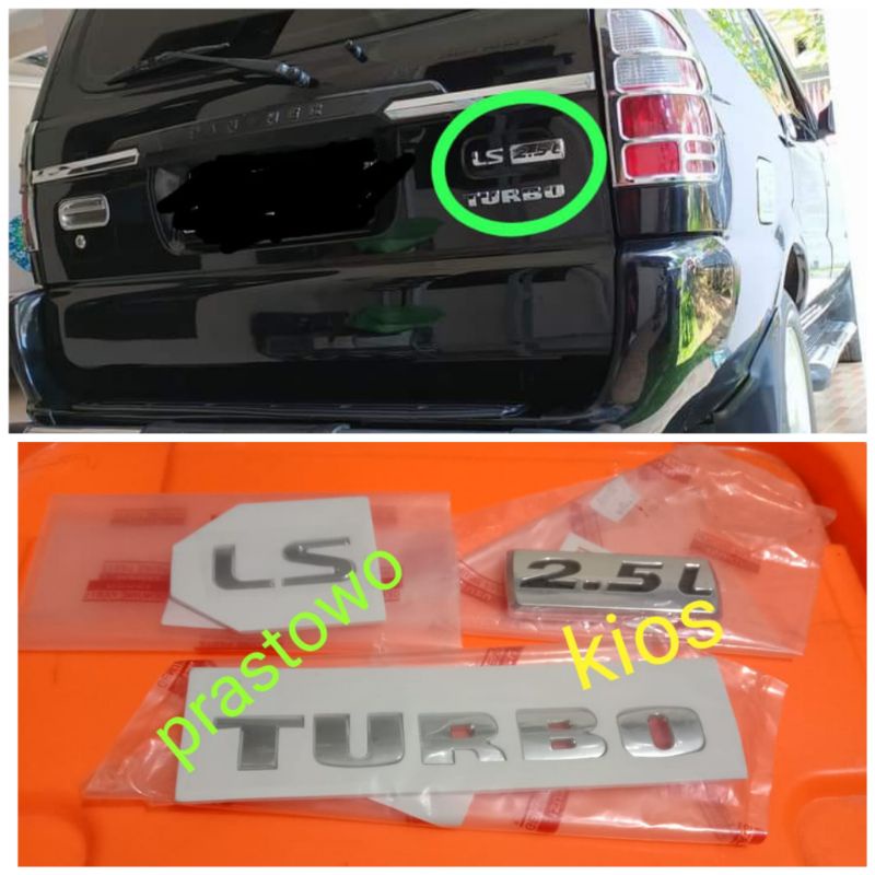 Emblem set with LS TURBO 2.5L isuzu PANTHER NEW logo | Shopee Singapore