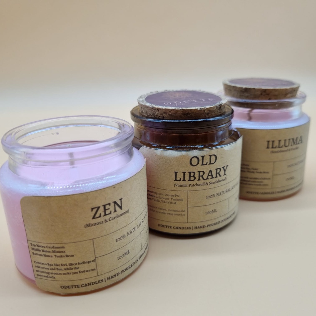 CANDLE | No Label | Amber & Clear Jars (100ml) | Shopee Singapore