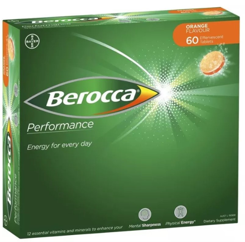 Berocca Performance Energy Orange 60 Effervescent Tablets (Expiry ...
