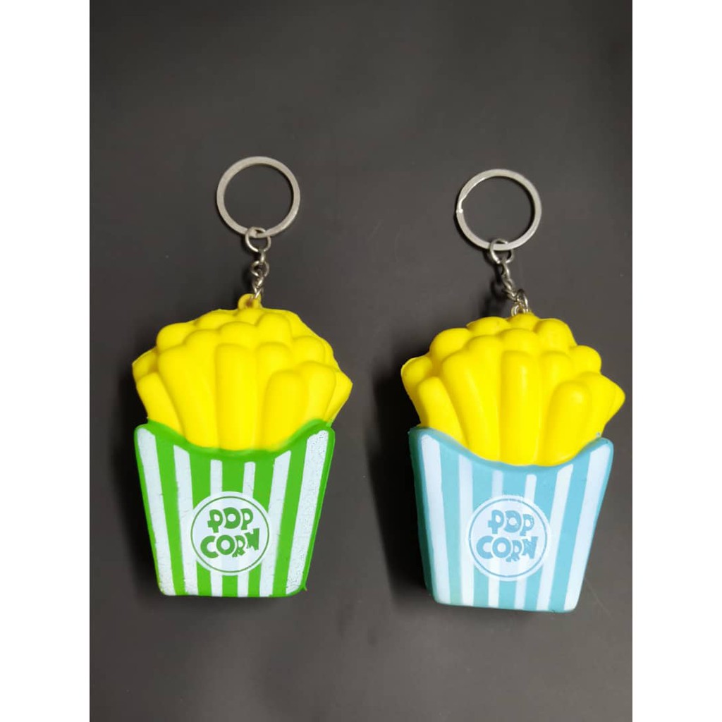SQUISHY KEYCHAIN/ANTI STRESS SQUEEZE TOY (POP CORN) | Shopee Singapore
