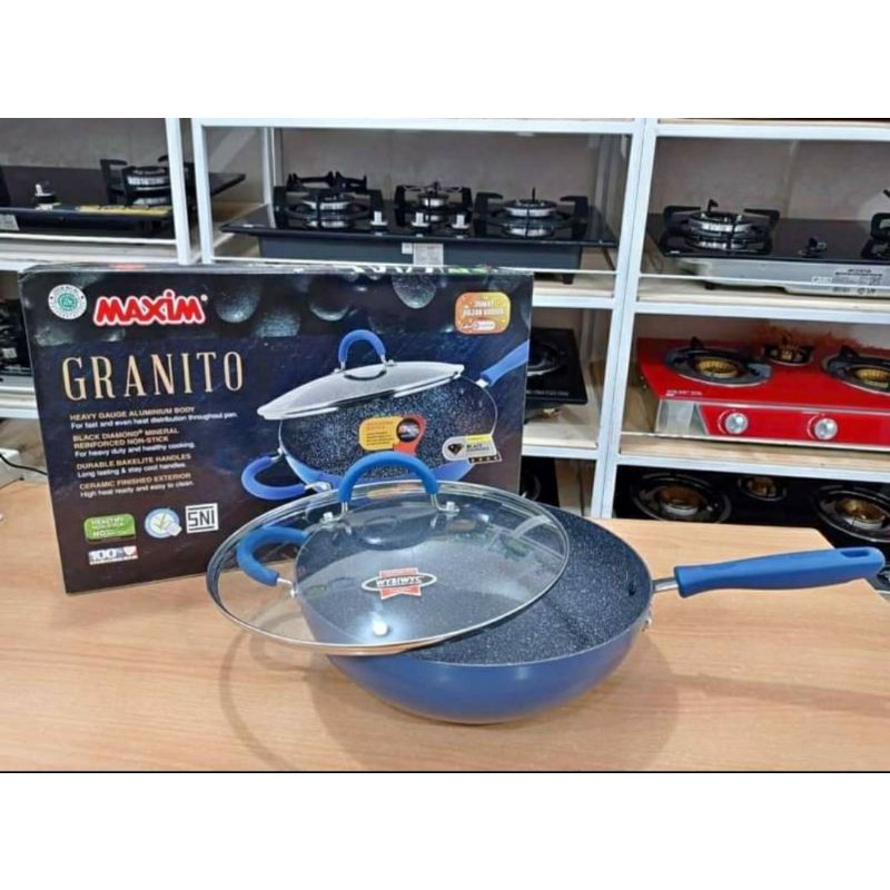 Granito MAXIM 30CM Frying Pan/MAXIM Frying/TEFLON /WOK BATAM | Shopee ...