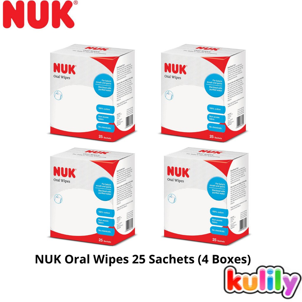 NUK Oral Wipes (25pcs) | Shopee Singapore