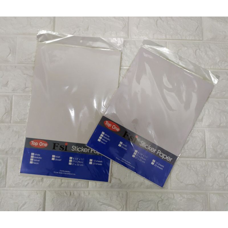 PRINTABLE STICKER PAPER (10Sheets) | Shopee Singapore