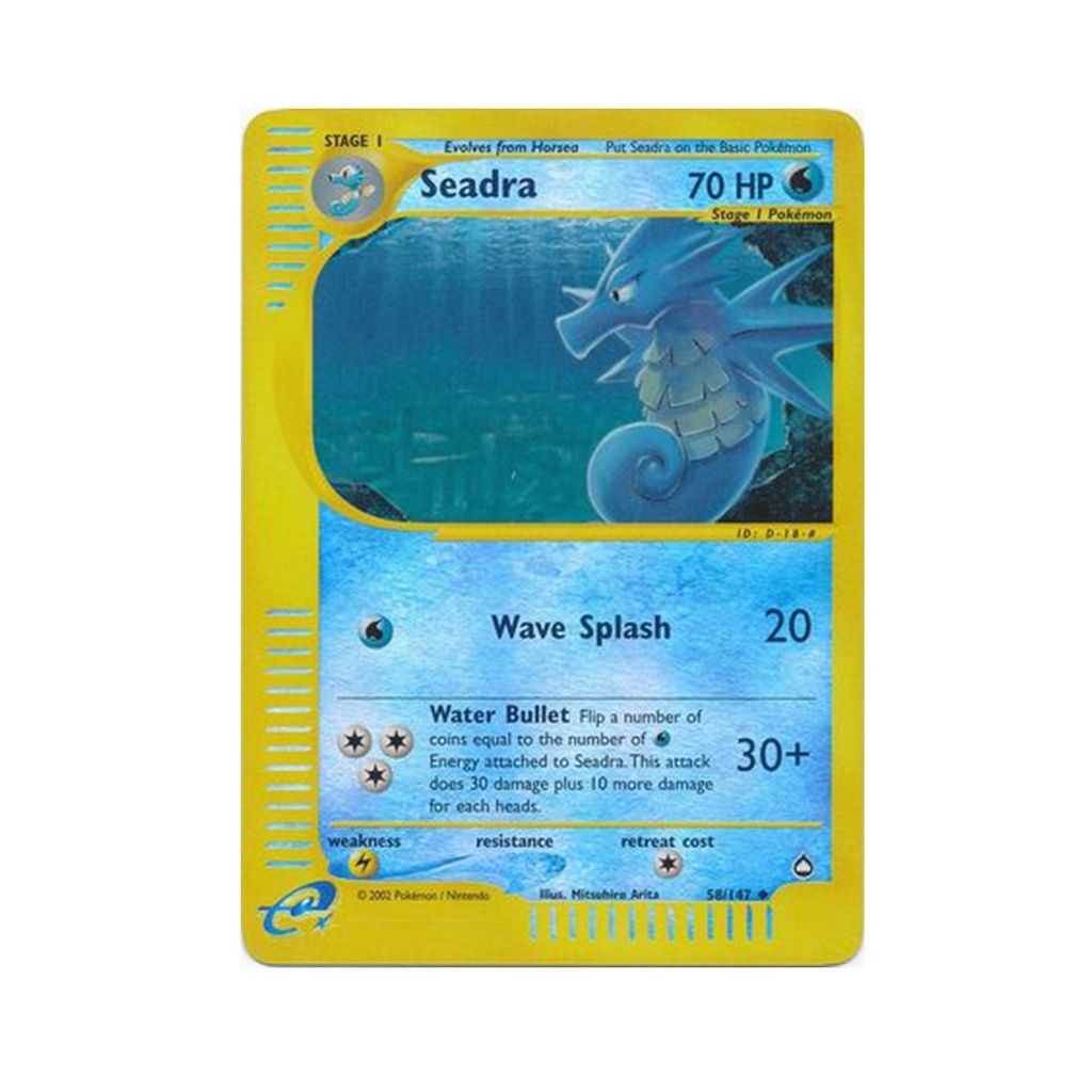 Pokemon - Seadra (58/147) Card (Aquapolis) | Shopee Singapore