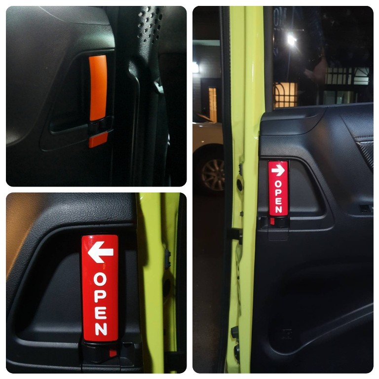TOYOTA SIENTA [Inner Door Handle Identification Sticker] A Set Of Two ...