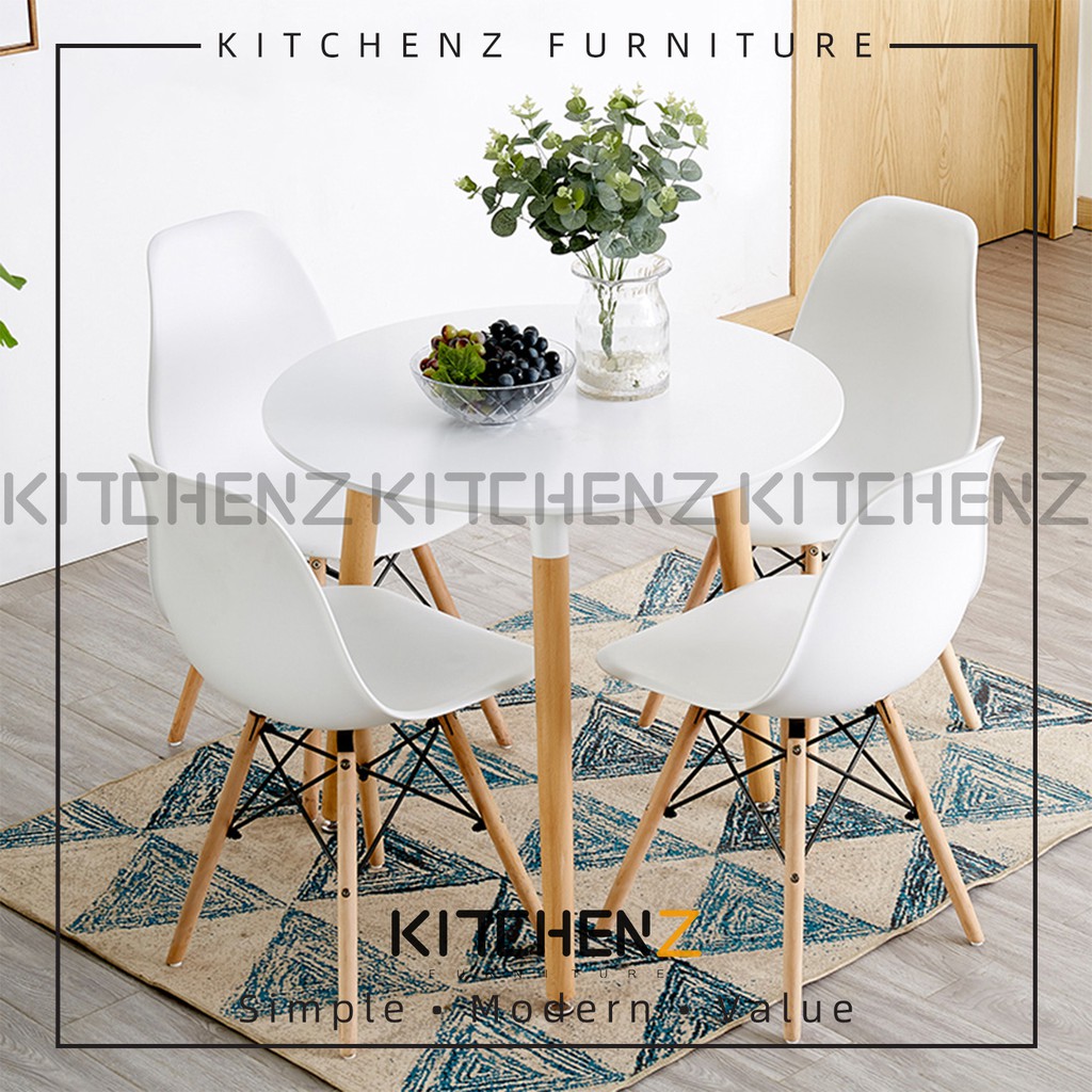 Kitchenz 80CM Round Table Modern Dining Table / Writing Table-HMZ-FN-DT ...