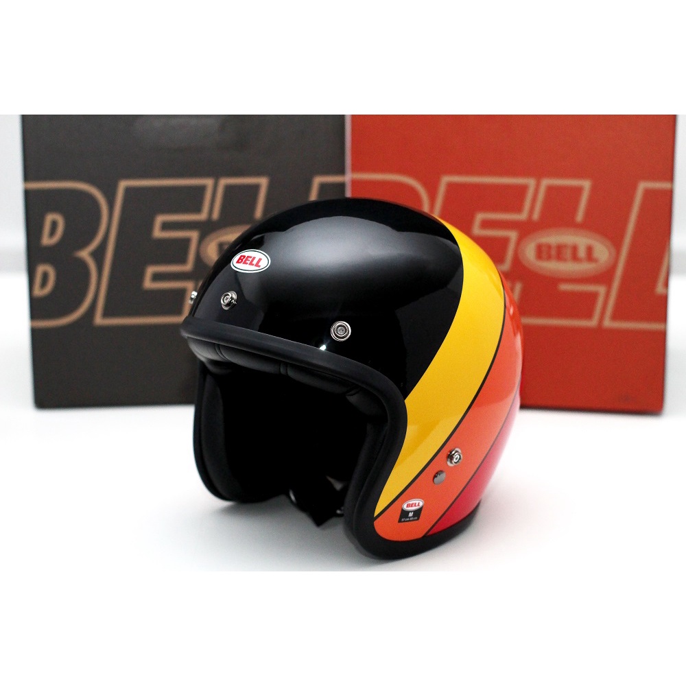 Bell Custom 500 (Riff Gloss Black/Yellow/Orange/Red) | Shopee Singapore