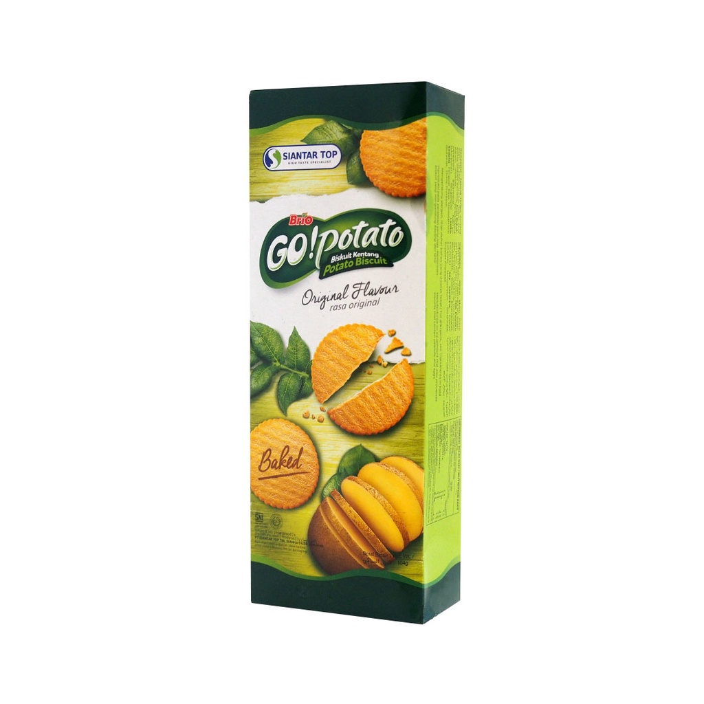 Brio Go Potato Potato Potato Biscuits Original Flavor 104 grams ...