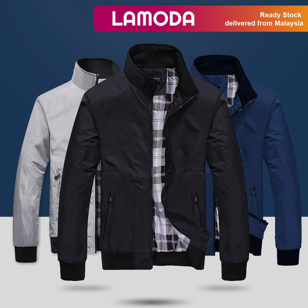 [M-4XL][Lamoda]JOHNNY Men's Good Quality Jacket Collar Casual Fashion ...