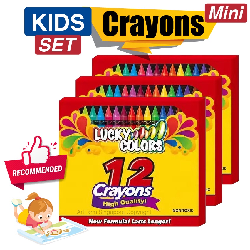 SG Mini Kids Crayon Set – 12 Colours, Perfect for Children’s Day ...