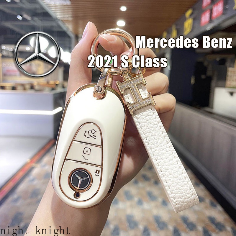 Benz Tpu Car Key Case Cover Shell for Mercedes Benz 2021 C Class S ...
