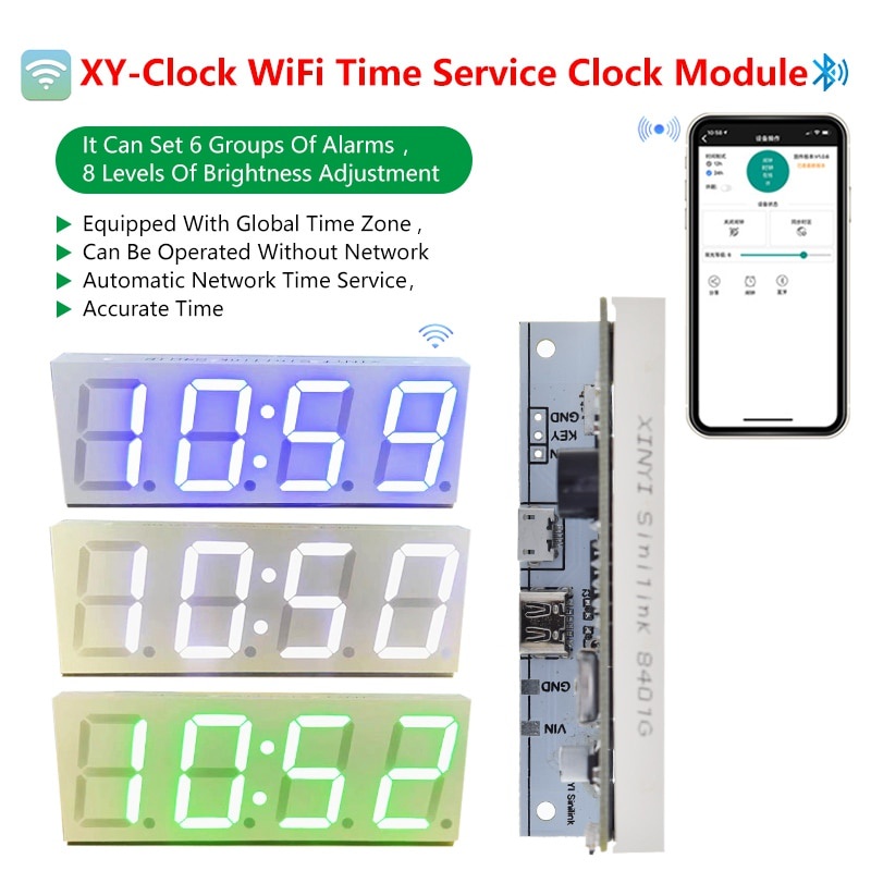 XY-clock WiFi Time Service Clock Module Automatically Gives Tme To DIY ...