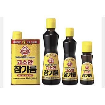 Korean OTTOGI Sesame Oil (80ml/110ml/500ml/1000ml) | Shopee Singapore