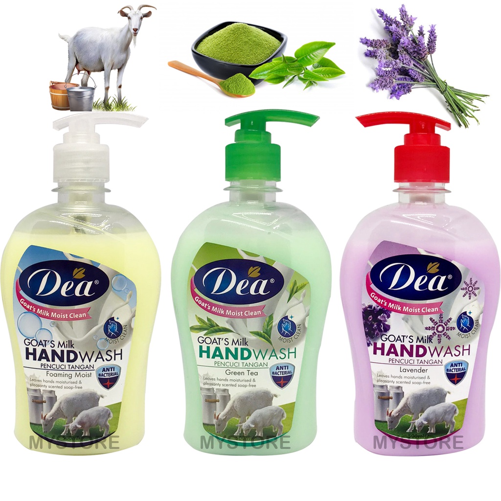 500ML Dea Goats Milk Anti-bacterial Hand Wash Moisturising Moist Clean ...