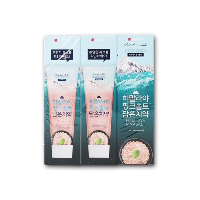 LG Health Care Himalayan Pink Salt Pumping Toothpaste 285g / Tube 100g ...