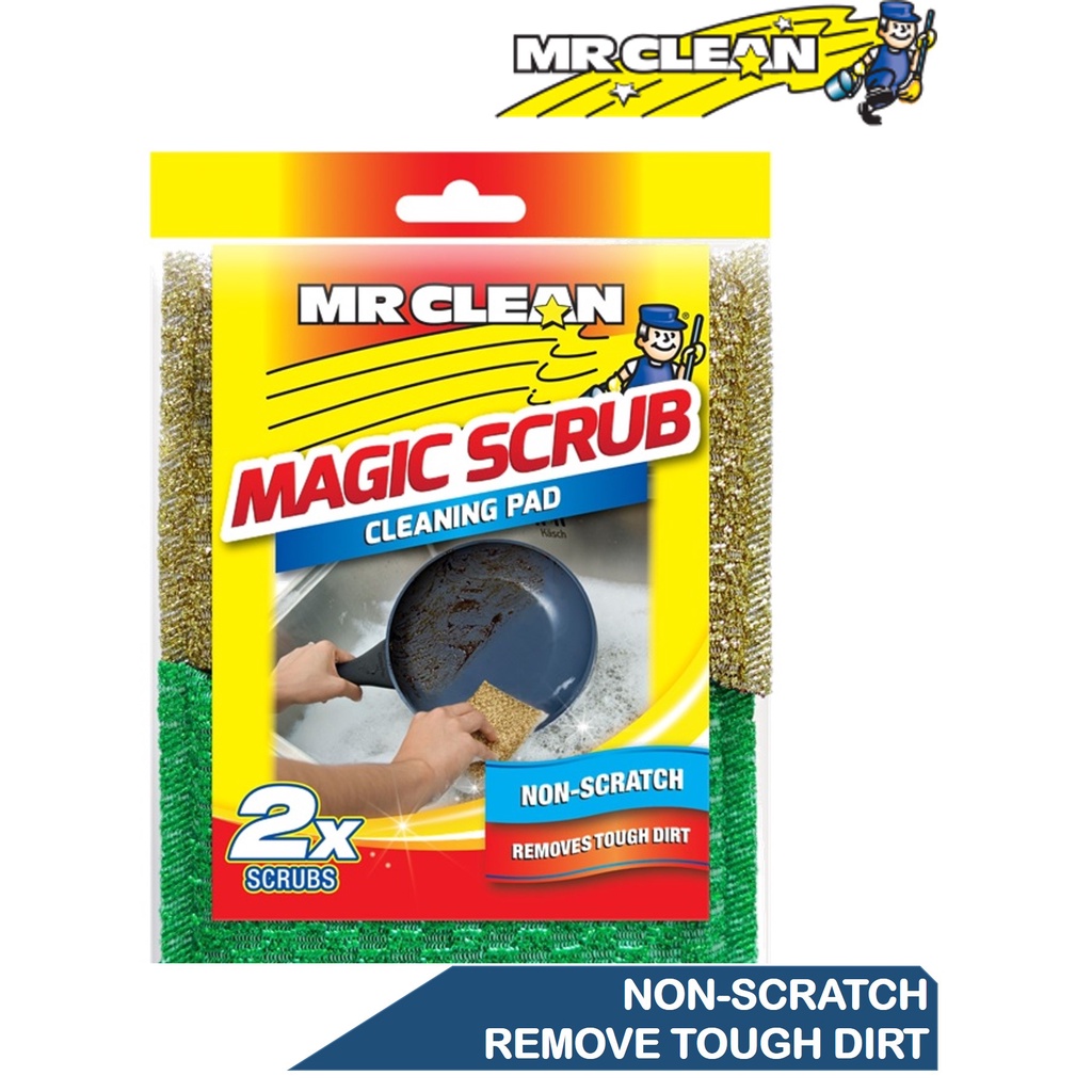 MR CLEAN Non-scratch Magic Scrub (2pcs) | Shopee Singapore