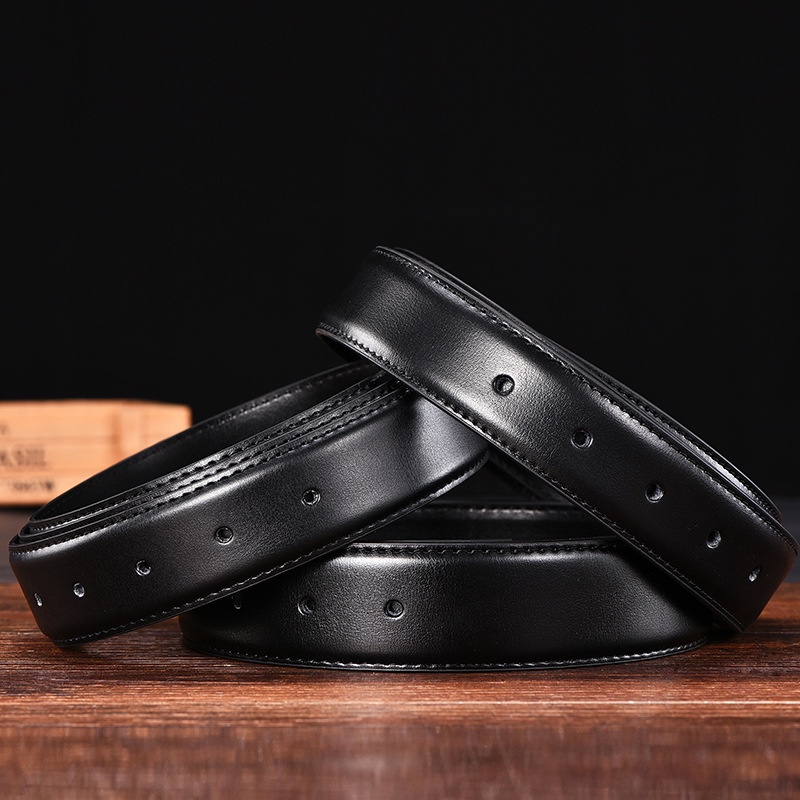Belts No Buckle 2.4 2.8 3.0 3.2 3.5 3.8cm Width Genuine Belt Men Pin ...