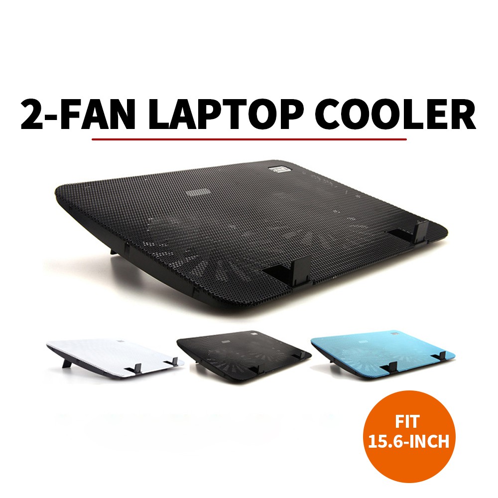 【SG】Laptop Stand Cooling Pad Fan for 15.6 Inch Cooler with 2 Fans and ...