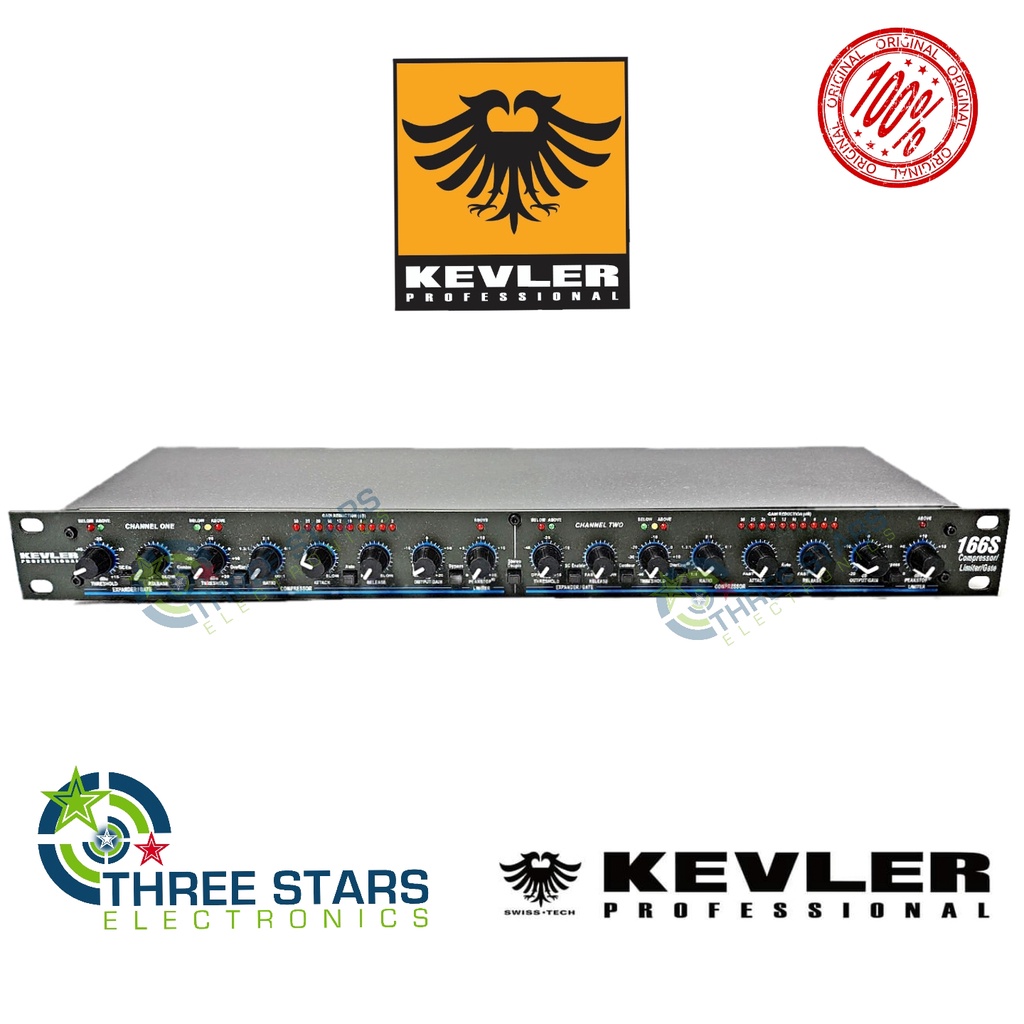 2023 Kevler 166S Dual Channel Compressor / Limiter with Gate Stereo ...