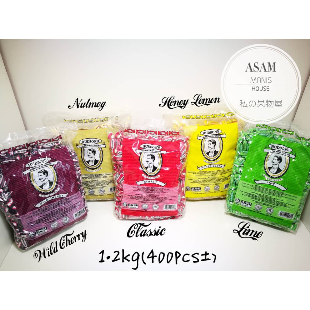 Hudson’s Eumenthol Drops/Hudson’s Candy 1.2kg (400’S +-) | Shopee Singapore