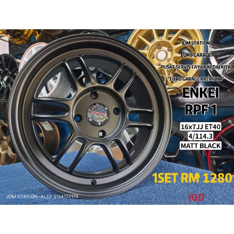 Enkei RPF1 16INC New SPORT RIM WAJA PERSONA IRIZ SAGA BT3 VVT | Shopee ...