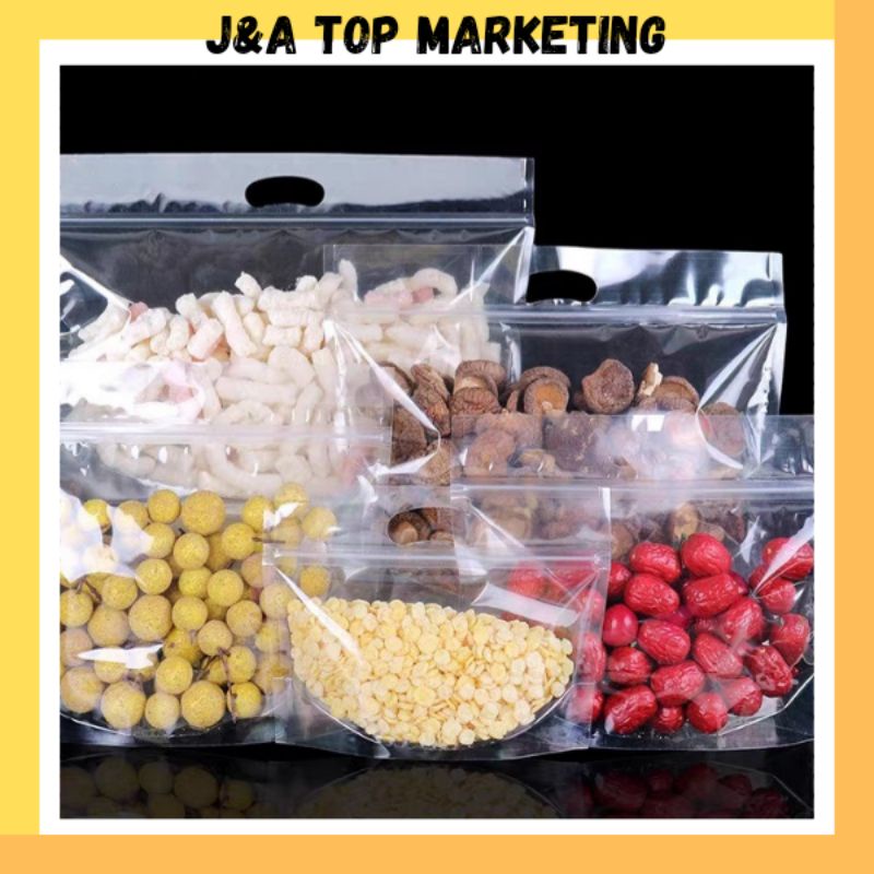 Food Grade Wide Transparent Zip Lock Bag 10pcs/Set | Shopee Singapore