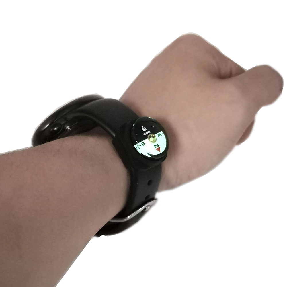 KanPas Mini Luminous Button Compass for Watch Band Lanyard | Shopee ...