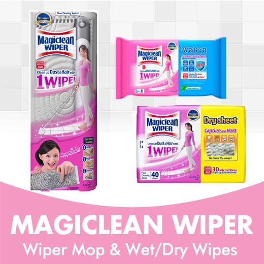 Magiclean Wiper Mop Stick Magiclean Wiper Sheets Floor Wipes Dry Wipes ...