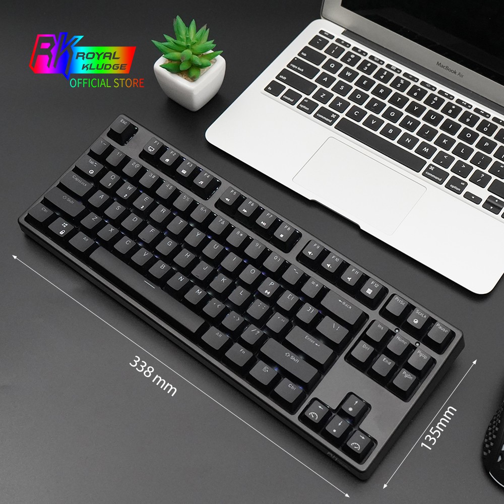RK987 Mechanical Keyboard 87 Keys White LEDBacklight Tenkeyless Gaming ...