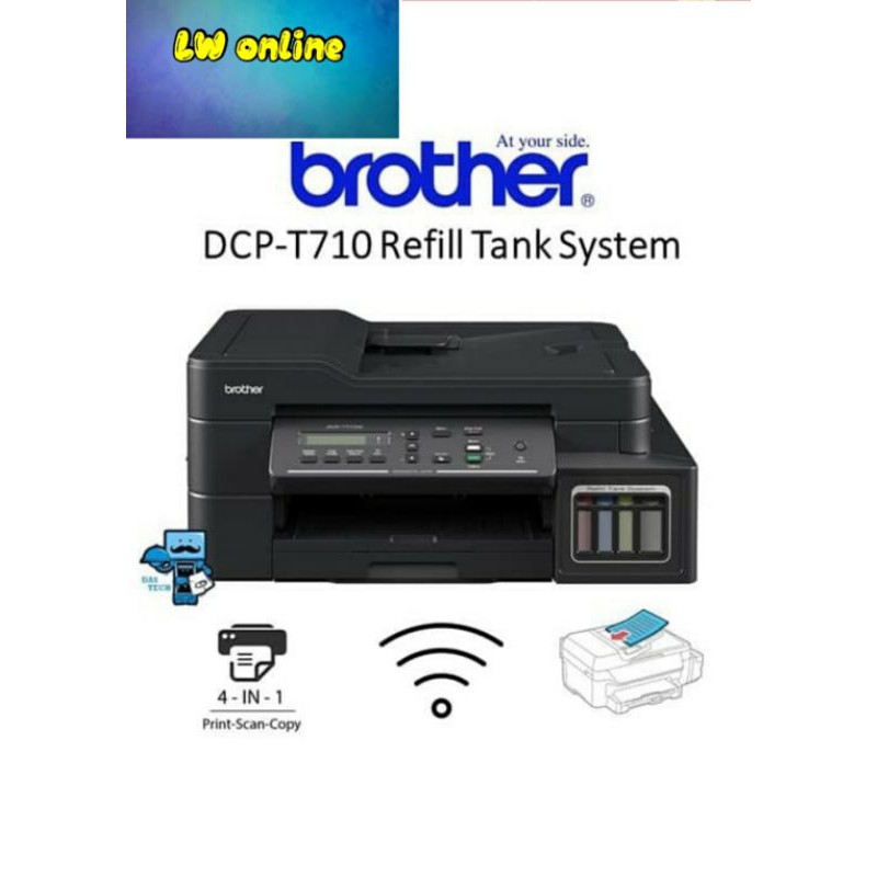 BROTHER DCP-T710W Ink Tank Printer WIFI,SCAN, COPY, PRINT PRINTER | Shopee Singapore