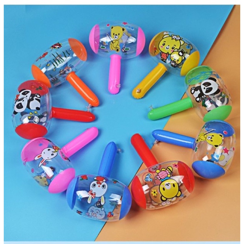 [SG Local Stock] Children's Toy Hammer Cartoon Inflatable Hammer With ...