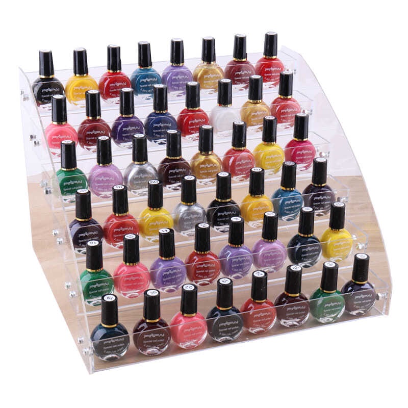 Nail Polish Display Rack Storage Rack Acrylic Transparent Plastic ...