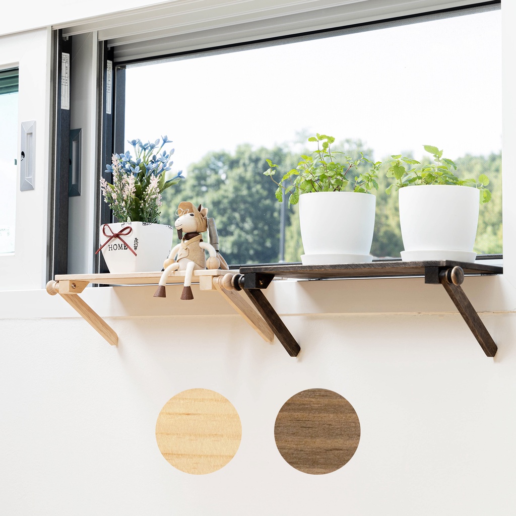 Goodsdeco Floating Shelf, Wood Floating Window Shelves Decoration for ...