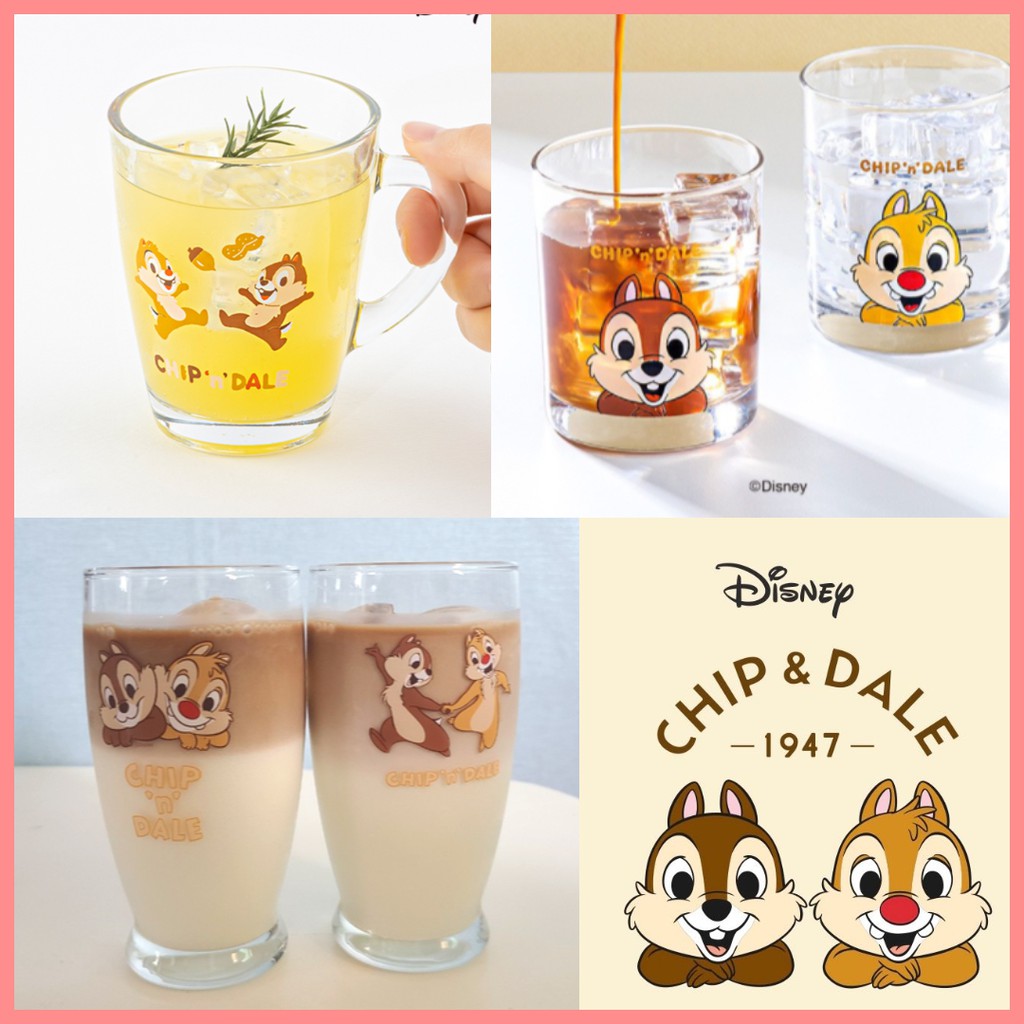 ⭐New)DAISO KOREA X Disney Chip&Dale(Chip and Dale)(Chip n Dale)Glass ...