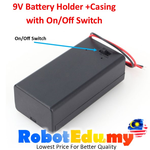 Battery Holder only/ Casing with On & Off Switch Single / Double Slot ...