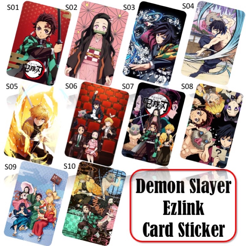 Demon Slayer Ezlink Card Sticker | Shopee Singapore