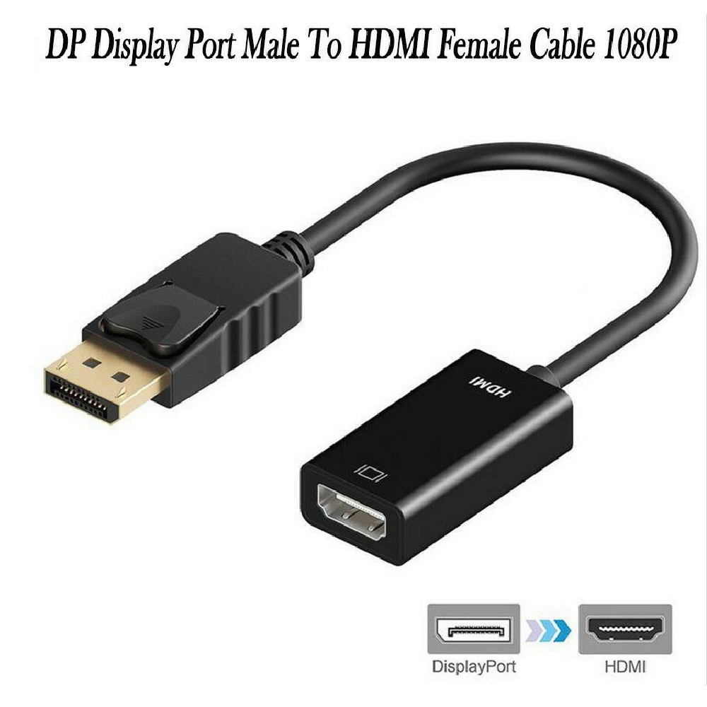 Display Port to HDMI Converter Displayport DP to HDMI Cable Adapter ...