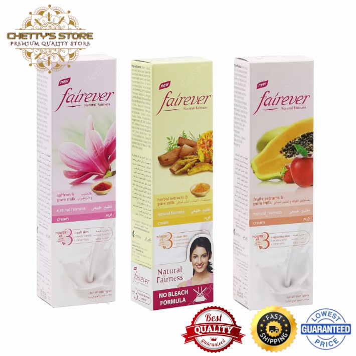 Fairever Natural Fairness Cream 50g/100g | Shopee Singapore
