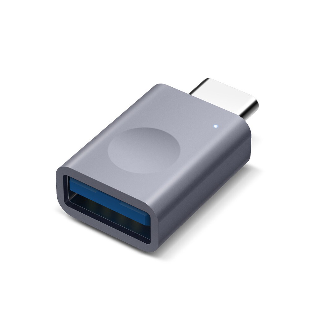 Mini USB-C Aluminum Adapter With LED - Gizmo Hub | Shopee Singapore