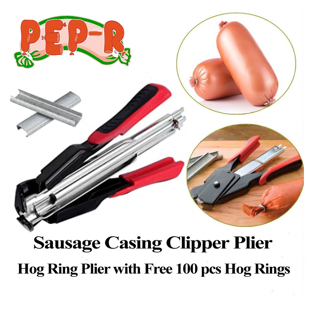 C-Type Hog Ring Plier Rabbit cage Ham Summer Sausage Casing Clipper ...