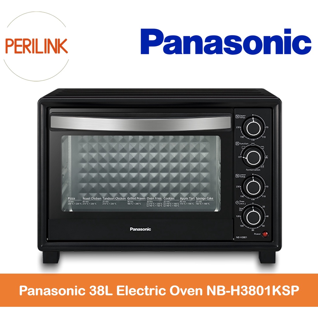 Panasonic 38L Electric Oven NB-H3801KSP (Black) | Shopee Singapore