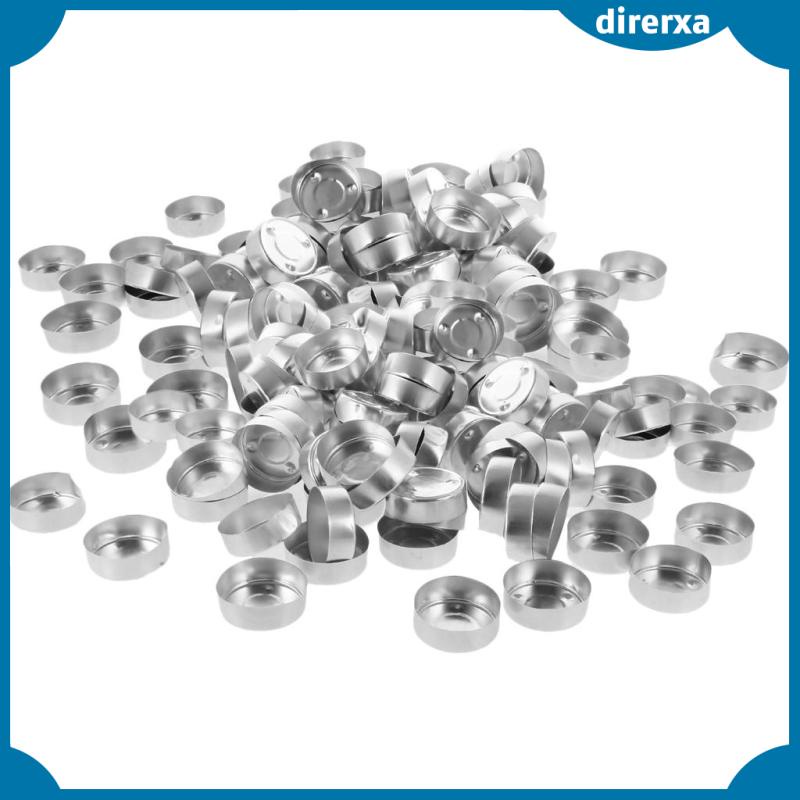 [direrxa] 200 Pieces Round Shaped Aluminium Tea Light Cups Candle ...