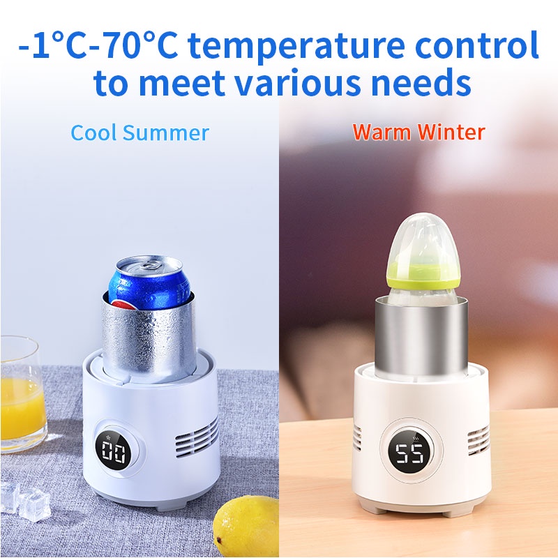 OATSBASF 320ML Portable Quick Refrigeration Cup Mini Ice Maker Cold ...