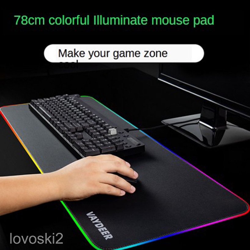 Mouse Pad Extra Large RGB Gaming Mouse Mat 30.7" x 11.8'' | Shopee ...