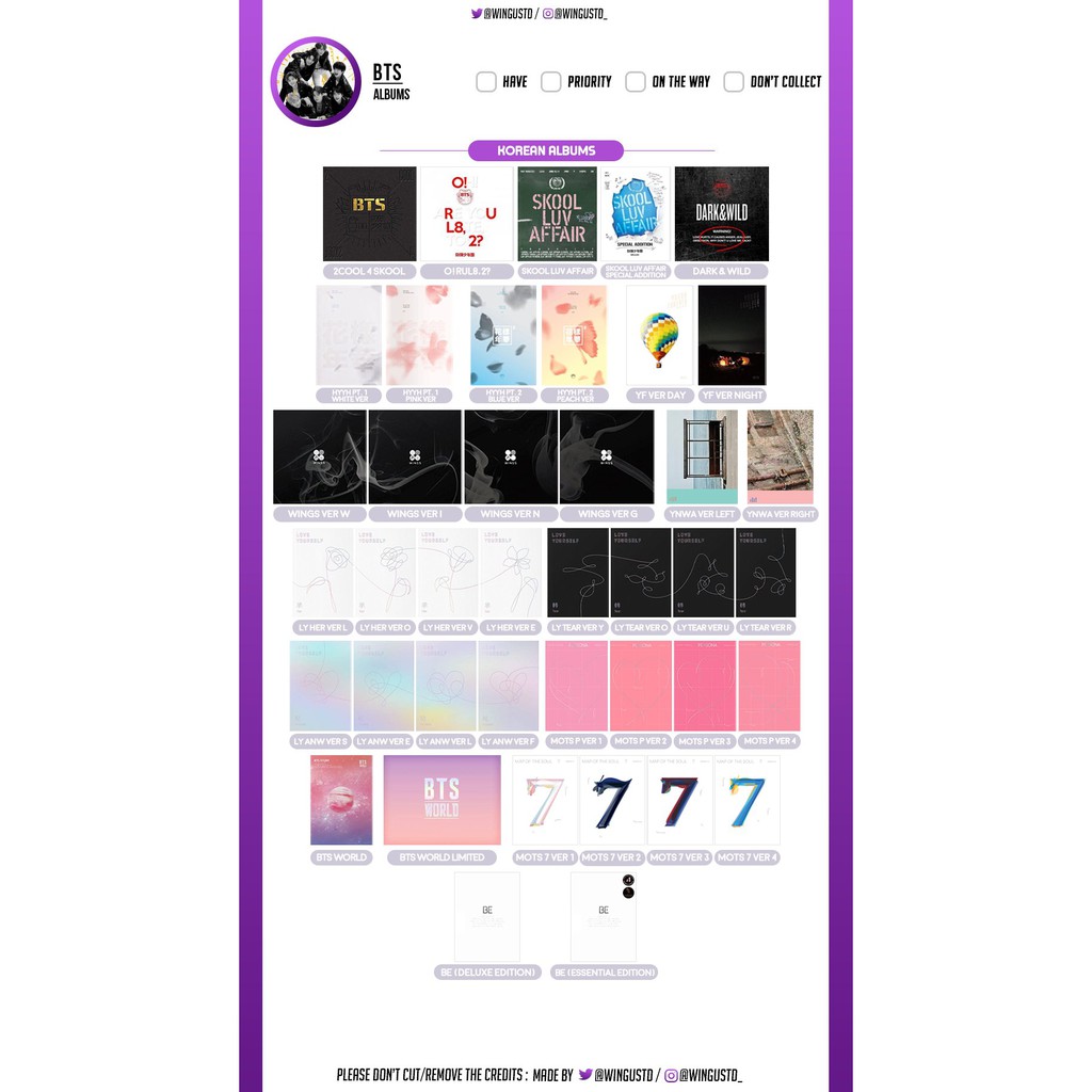 All About Official Bts Stuff Rm Jin Suga Jhope Jimin V Jungkook Album ...