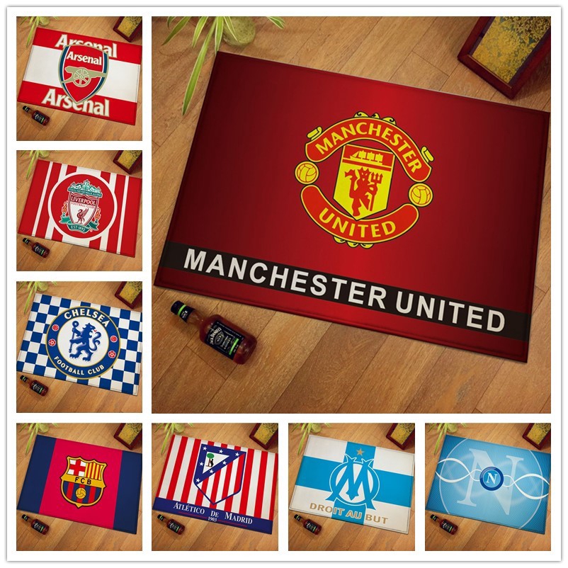 Football Club Doormat Spot Non-Slip Floor Mat Toilet Mat Bath Rug ...