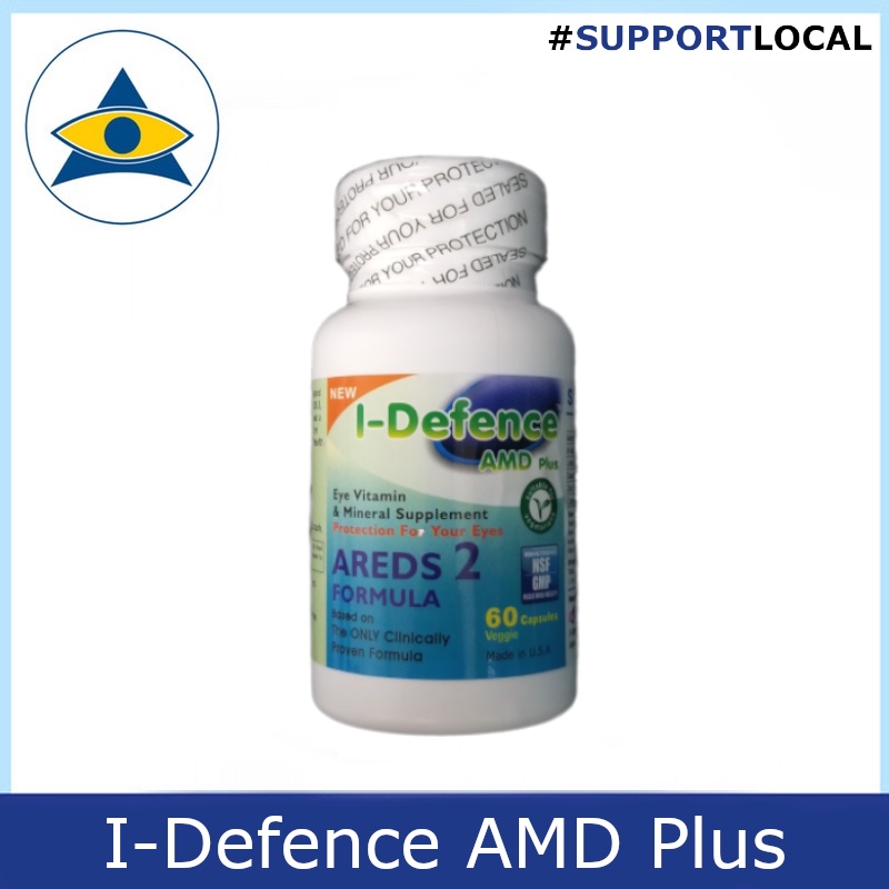 I-Defence AMD Plus (AREDS 2 formula) Retina Eye Nutrition| Lutein and ...