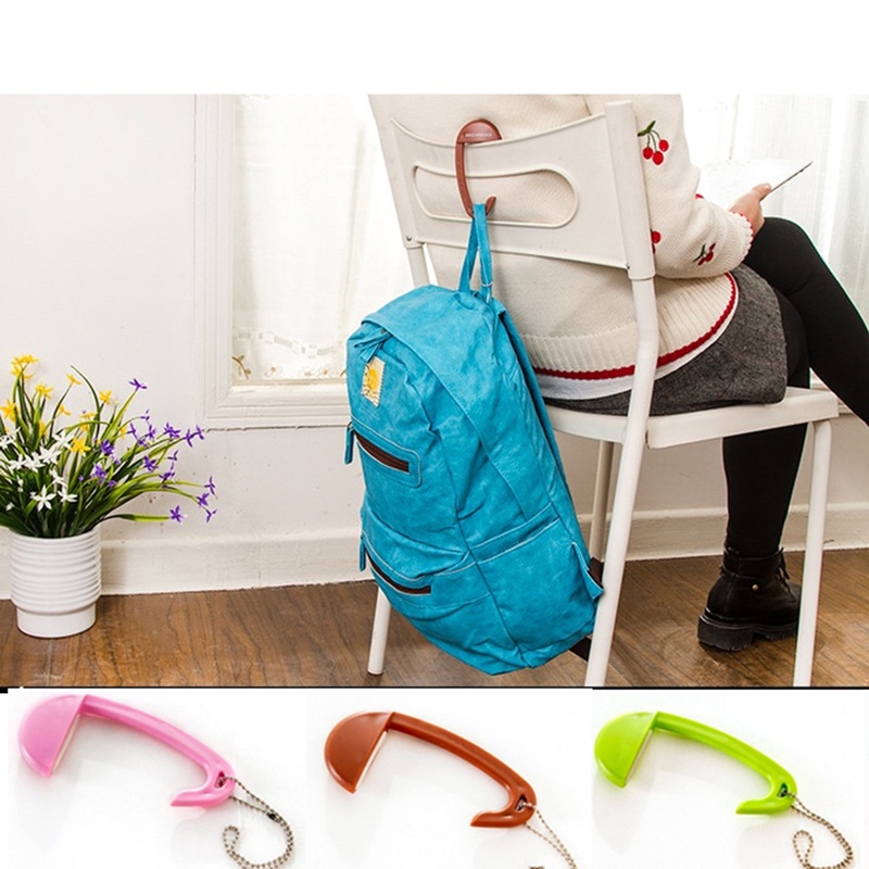 Travel Portable Bag Hook Removable Plastic Luggage Hook Creative Table ...