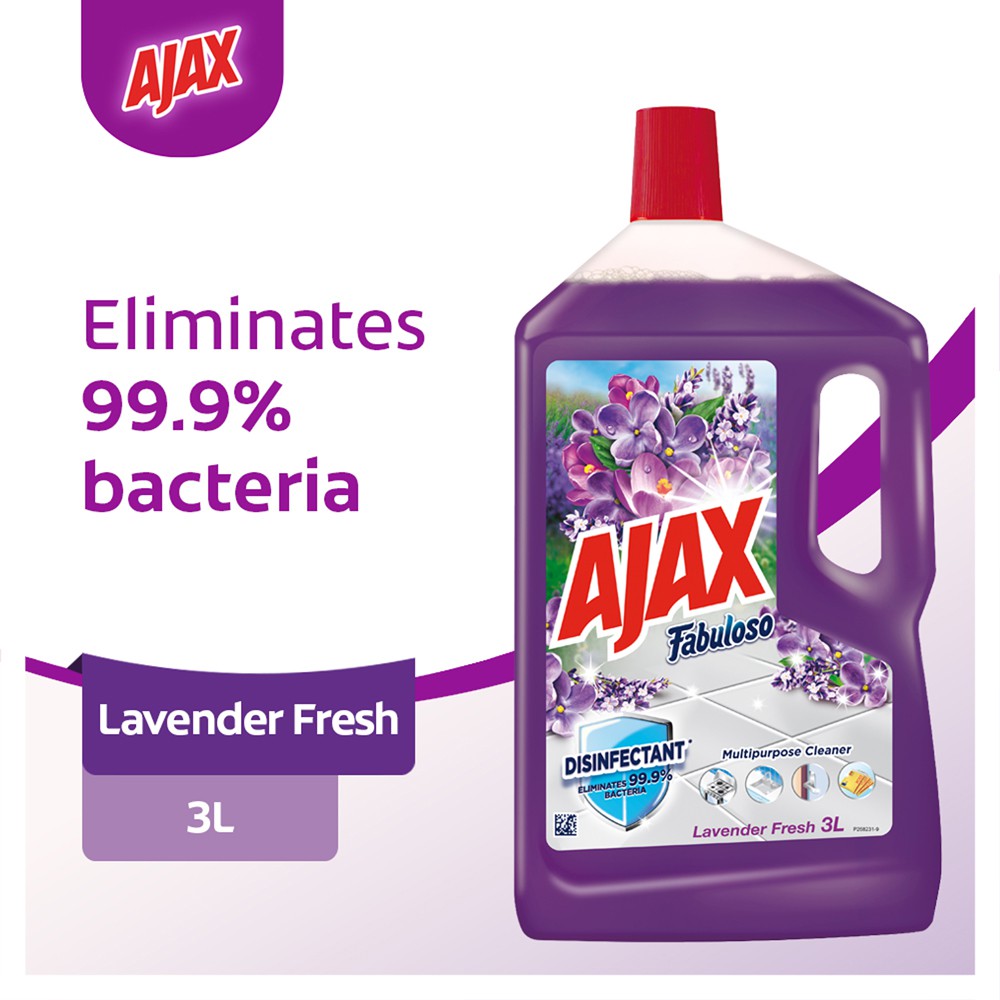 Ajax Fabuloso Multipurpose Cleaner Lavender Fresh (3L) | Shopee Singapore