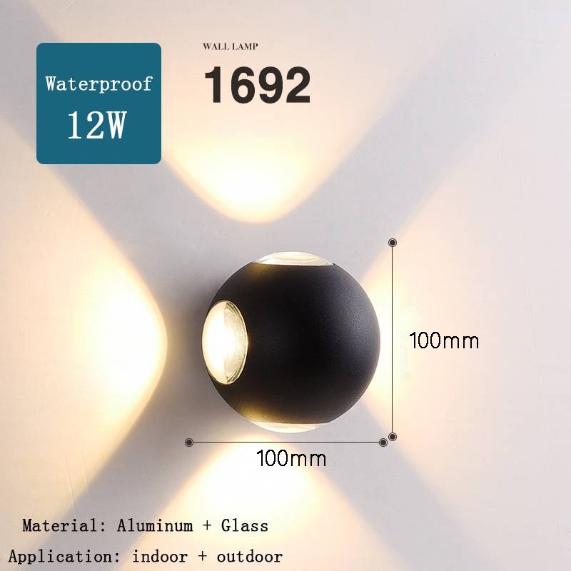 Outdoor Wall Light Waterproof IP65 Wall Lamp LED Nordic Modern Lights ...